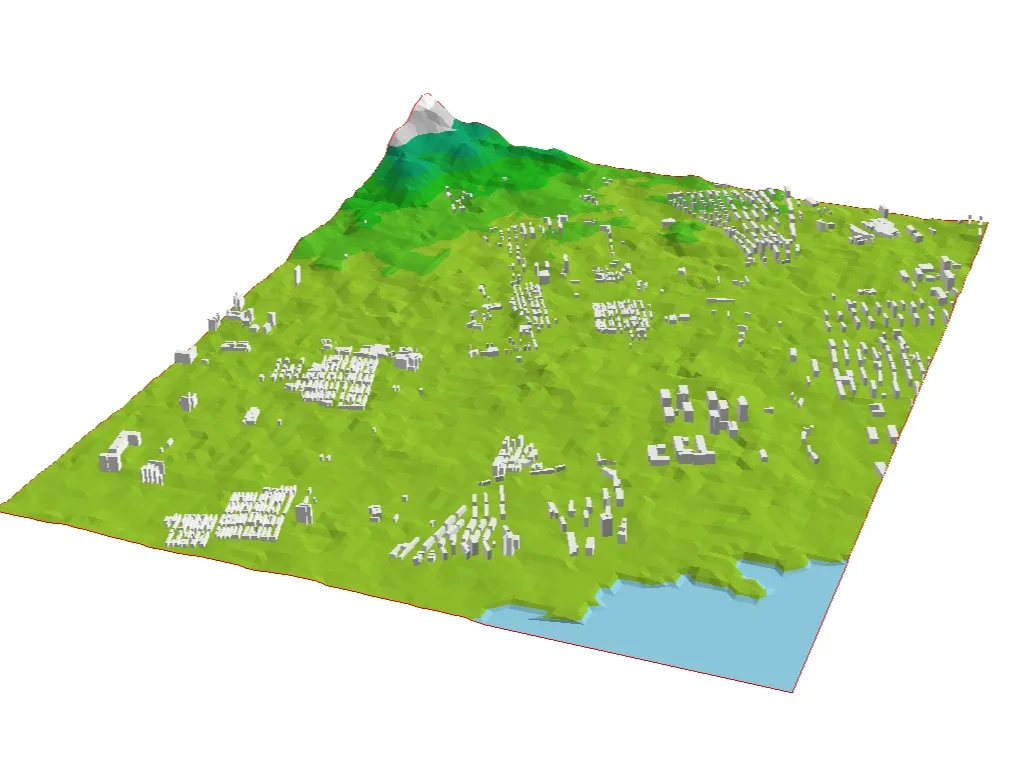 Huangdao District, Qingdao, site model by user_2317957552 MakerWorld ...