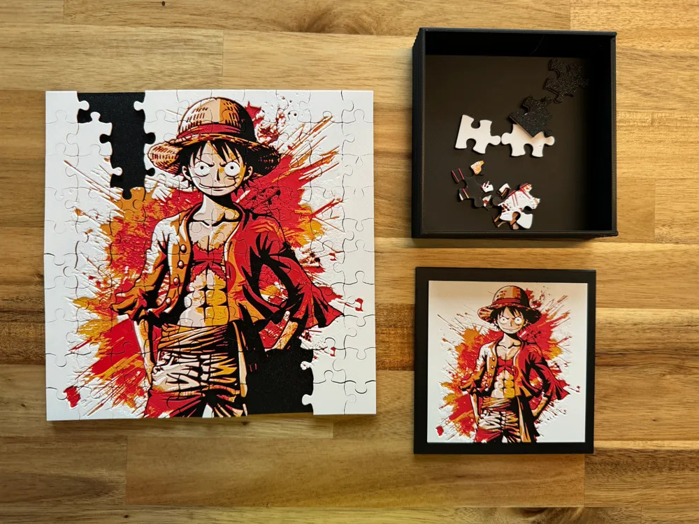 Monkey D Luffy - Puzzle & Lid by Canadian Gamer - MakerWorld