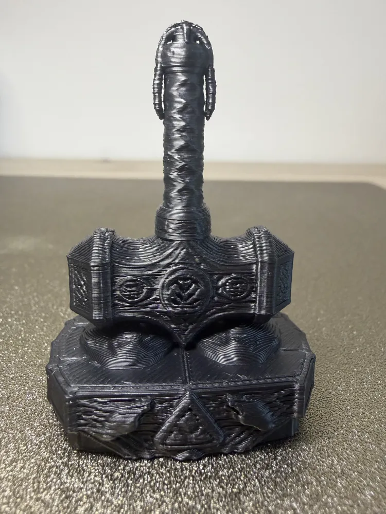 Mjölnir - Thor`s hammer statue - Free 3D Print Model - MakerWorld