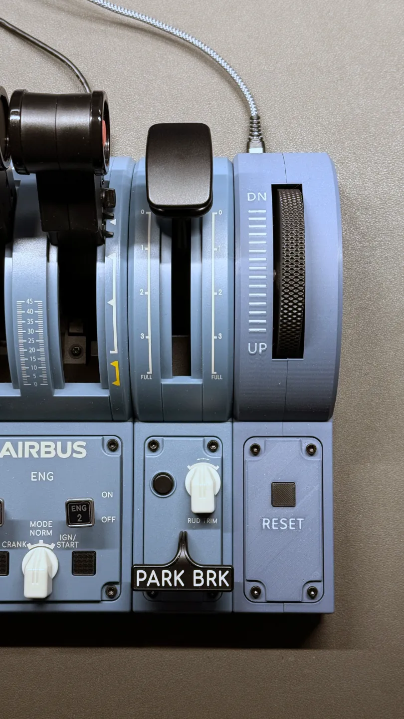 Thrustmaster TCA Quadrant Trim Wheel Extension - Free 3D Print Model ...