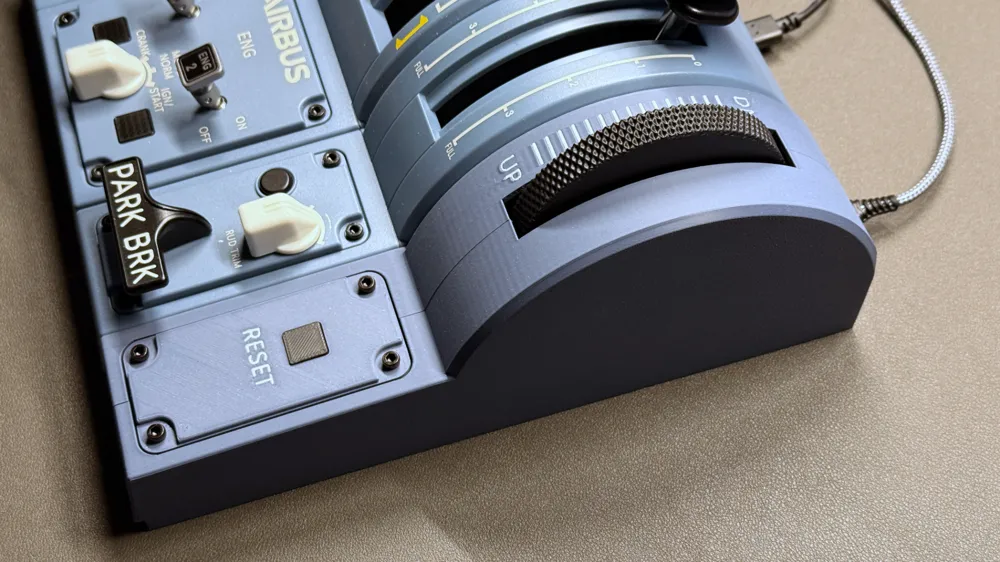 Thrustmaster TCA Quadrant Trim Wheel Extension - Free 3D Print Model ...