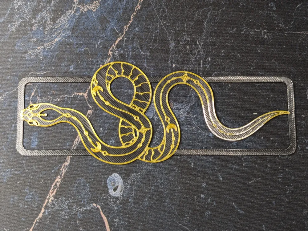 Basilisk Snake Bookmark by Angas MakerWorld: Download Free 3D Models