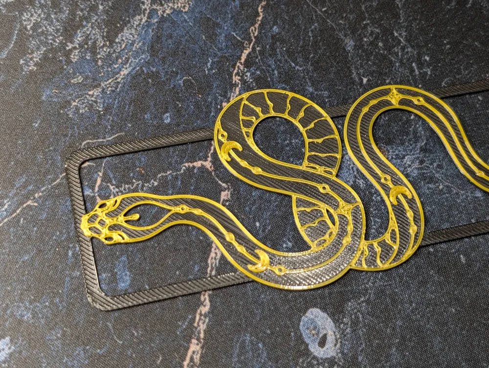 Basilisk Snake Bookmark by Angas MakerWorld: Download Free 3D Models