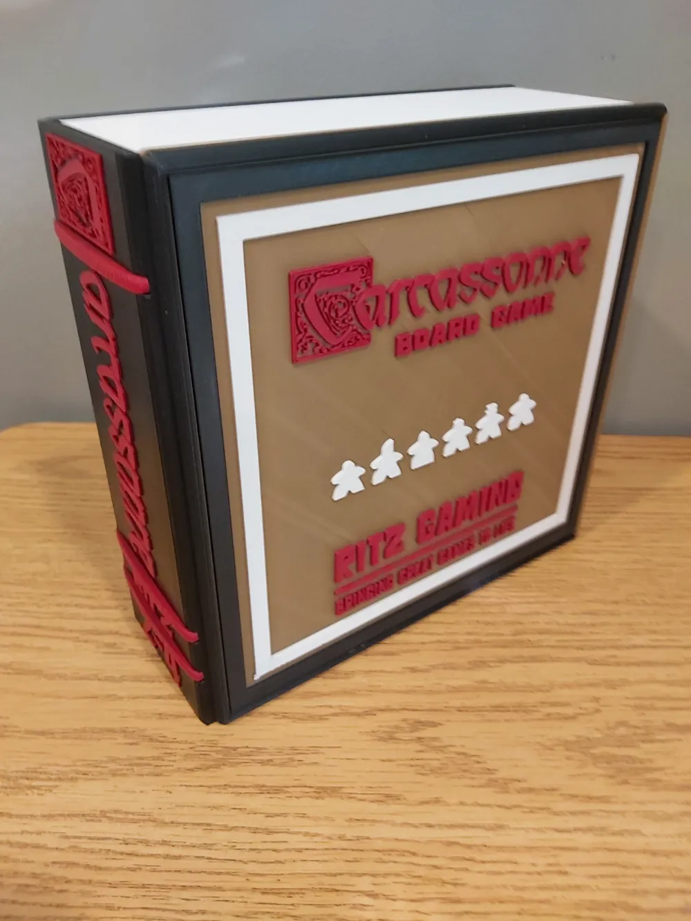 CARCASSONNE BOARD GAME - Bookcase Edition by Ritz - MakerWorld