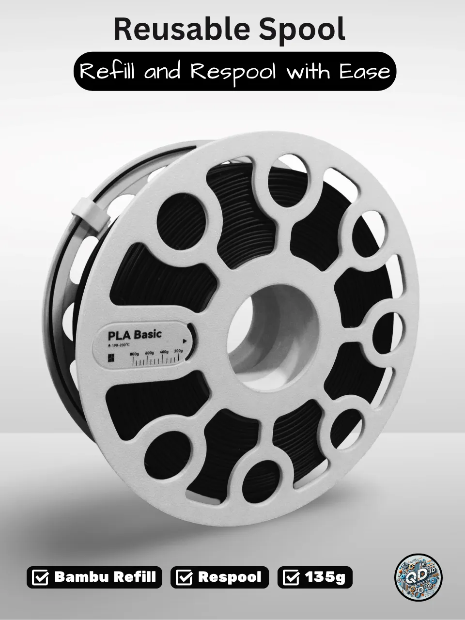 Reusable Spool – Refill and Respool with Ease by QD3D MakerWorld ...