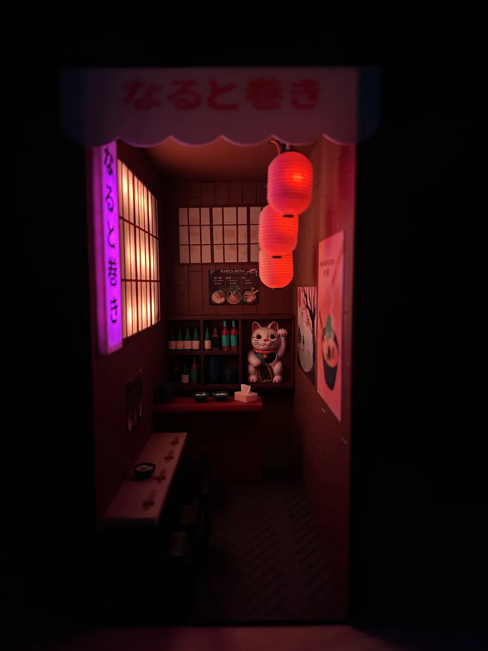Cozy Ramen Bar Book Nook - Free 3D Print Model - MakerWorld