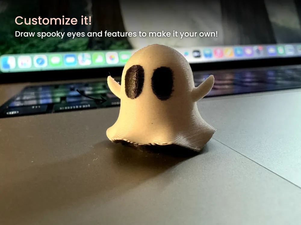 Cute Ghost Pencil Topper by CMD MakerWorld: Download Free 3D Models