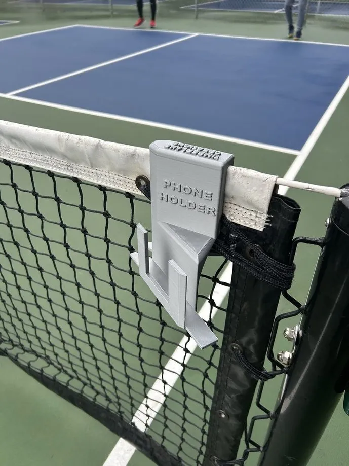 Net Phone Holder Record, Tennis or Pickleball - Free 3D Print Model ...