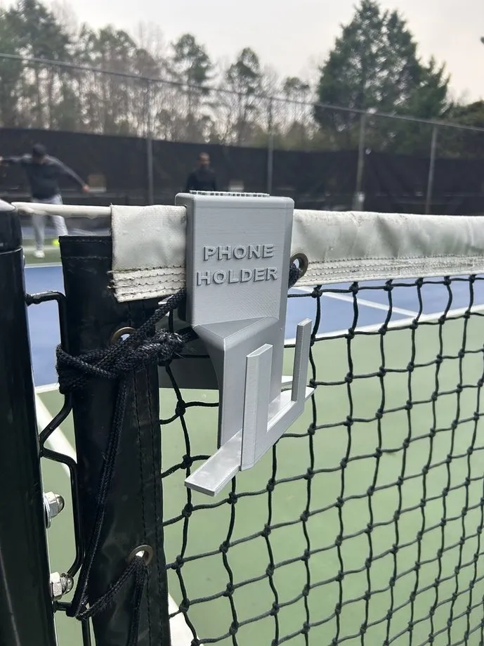 Net Phone Holder Record, Tennis or Pickleball - Free 3D Print Model ...