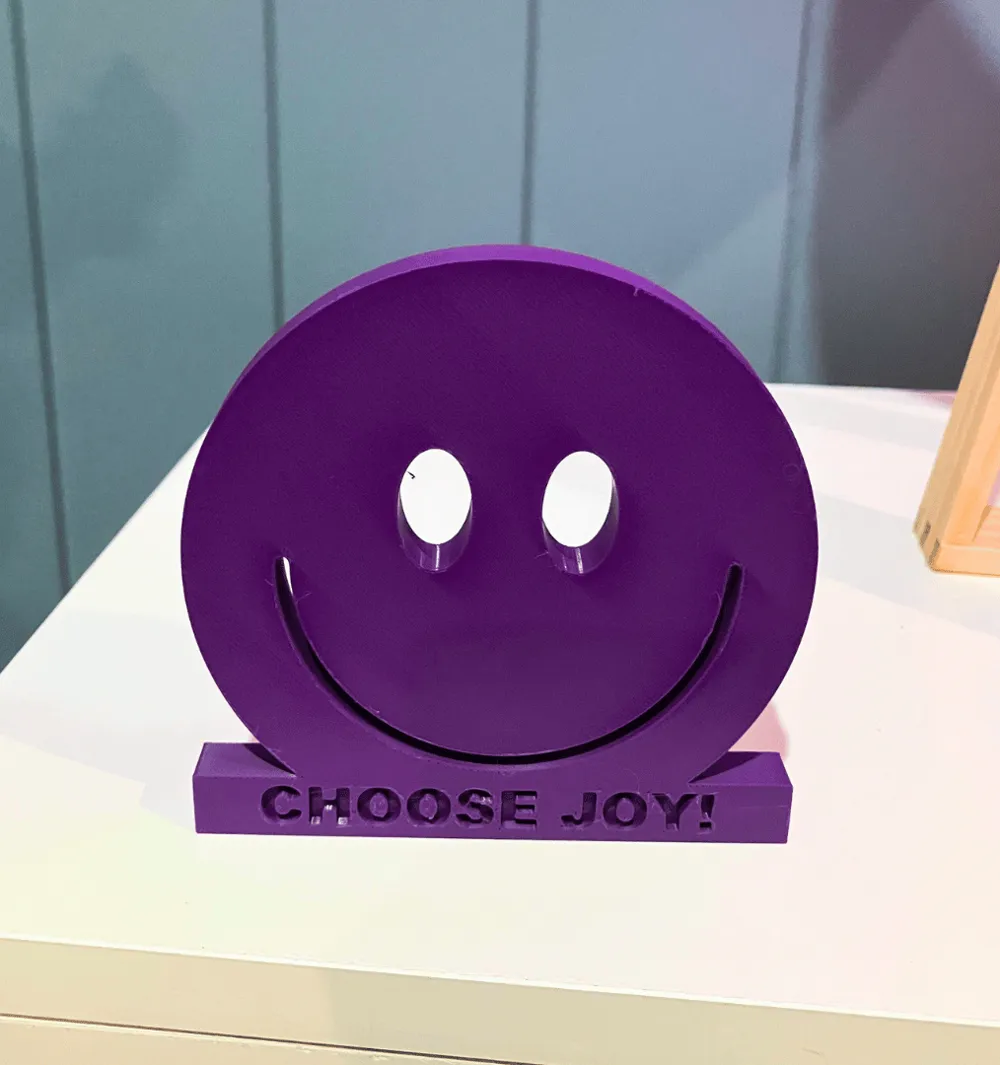 Choose Joy Smiley Face Ornament by A*i*m*e*e* - MakerWorld