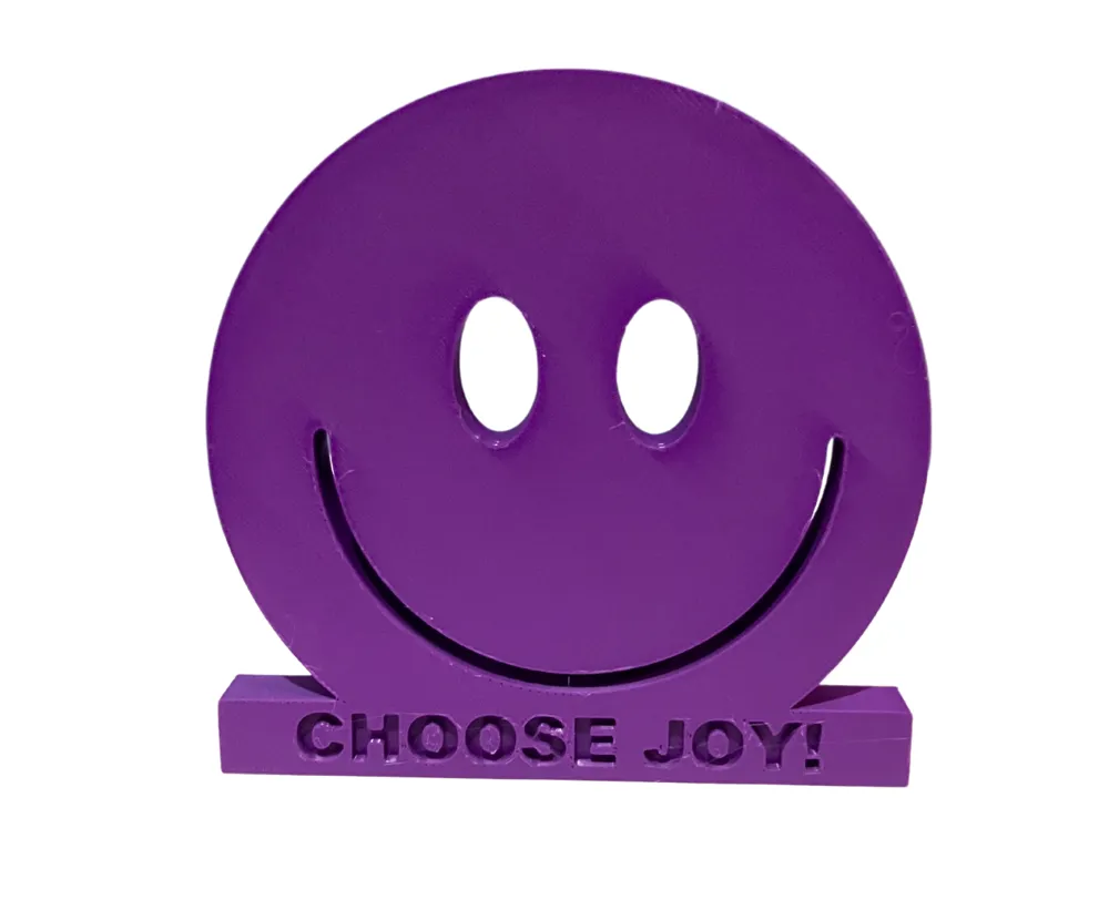 Choose Joy Smiley Face Ornament by A*i*m*e*e* - MakerWorld