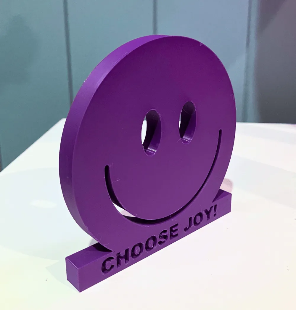 Choose Joy Smiley Face Ornament by A*i*m*e*e* - MakerWorld
