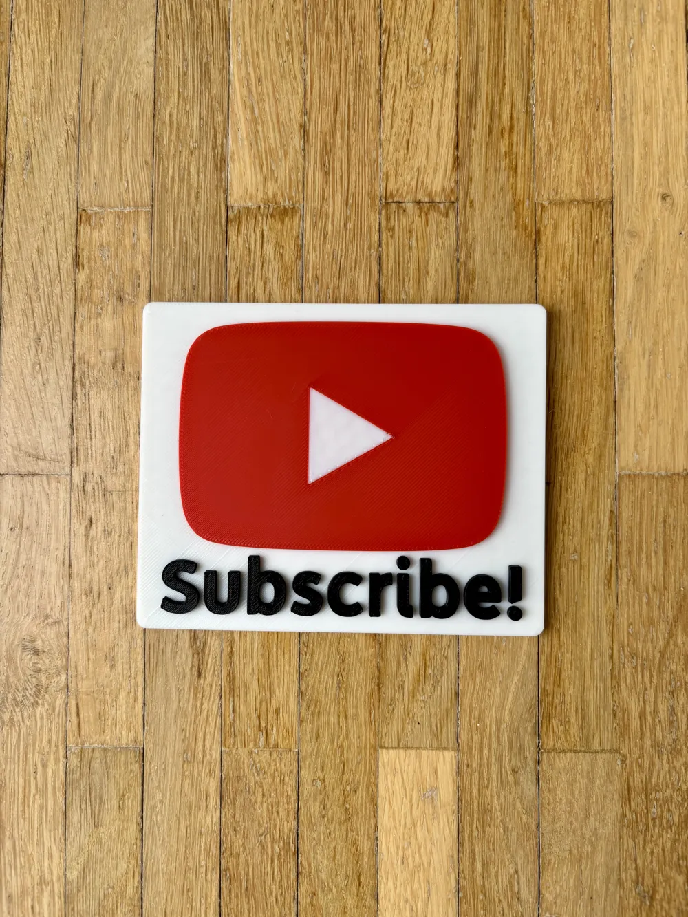 Youtube Subscribe Button Sign Logo Plaque by Marco RC Arena MakerWorld ...