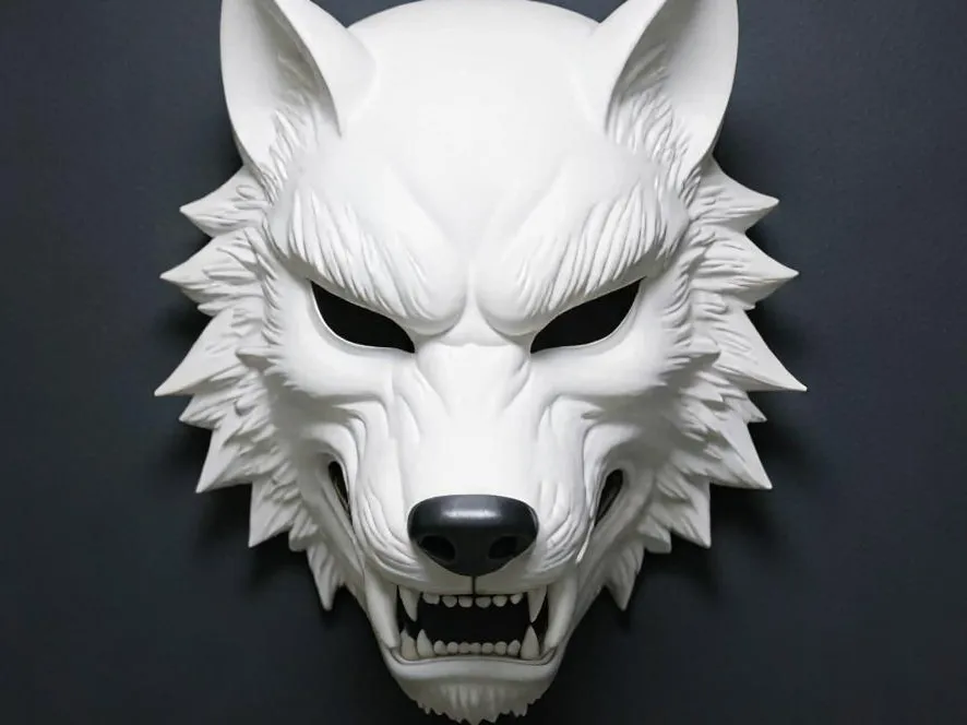 Wearable Mask Collection | Wolf - Free 3D Print Model - MakerWorld