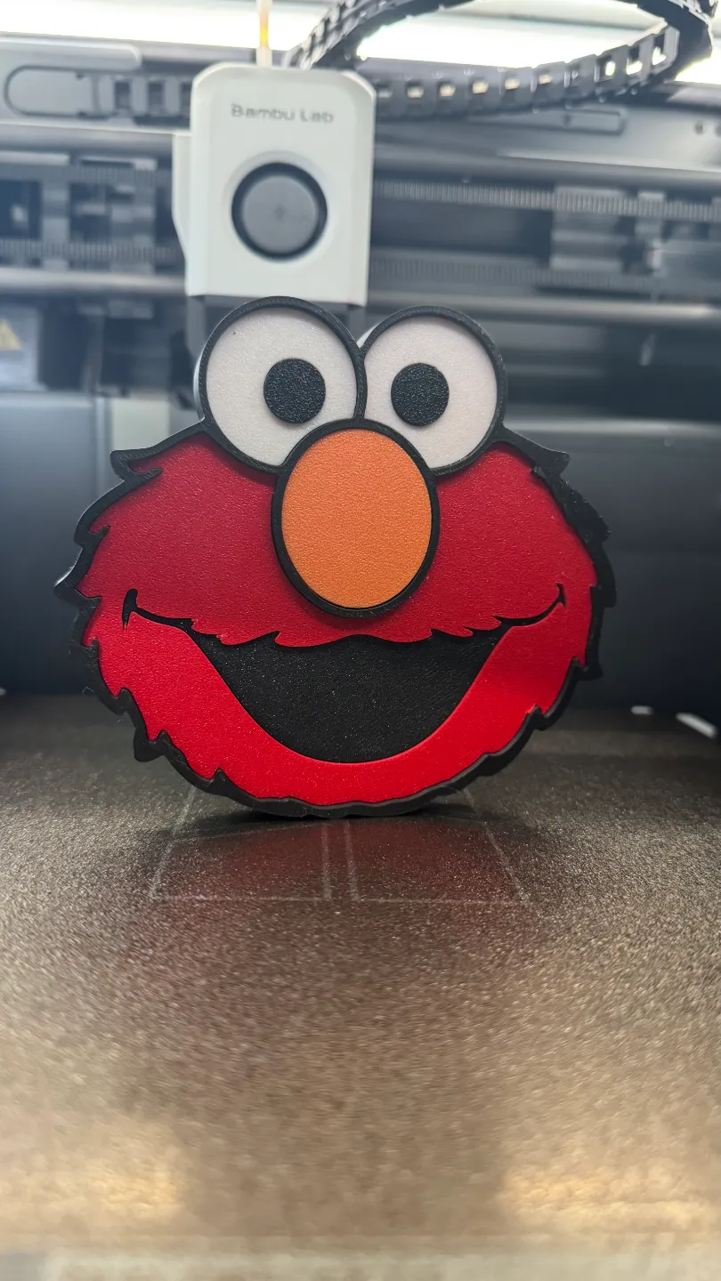 Elmo Wall Decor (NO AMS-Multipart) by ItsBryy3D MakerWorld: Download ...