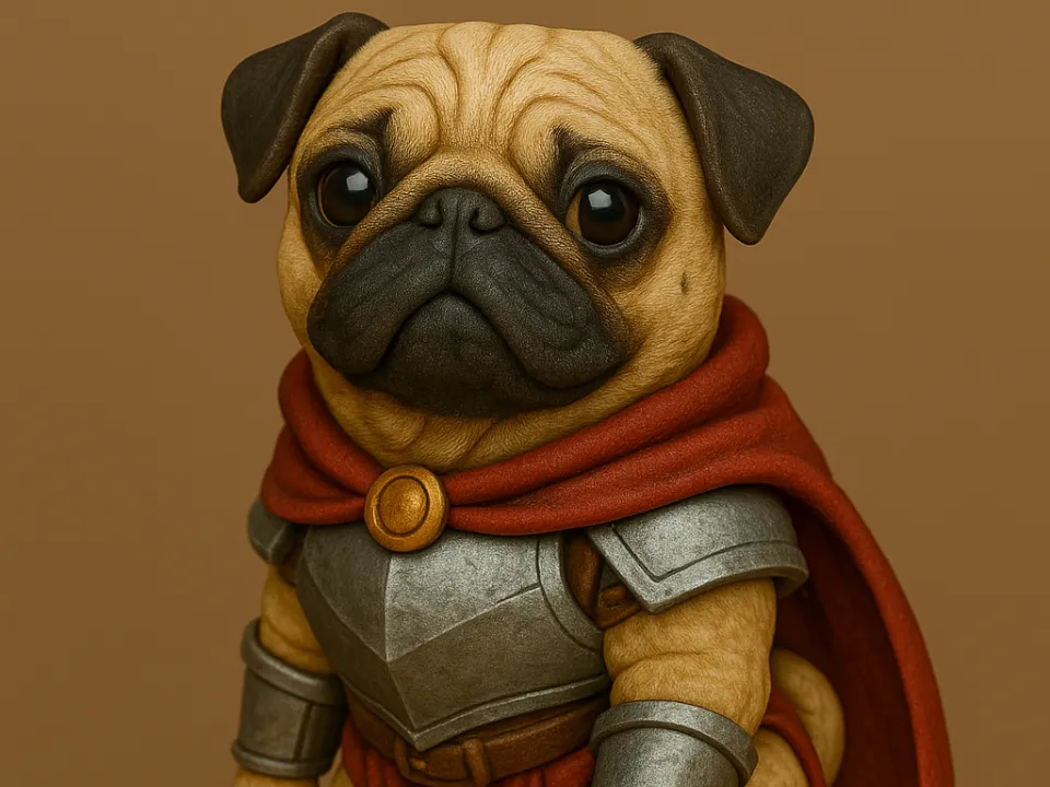 Captain Pug by knee97 MakerWorld: Download Free 3D Models