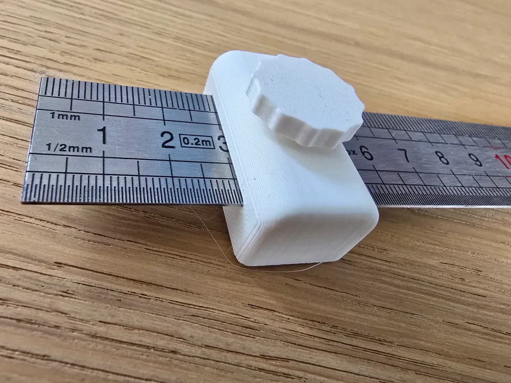 Stop for metal rulers (26mm x 1mm) Remixed by Beo666 - MakerWorld