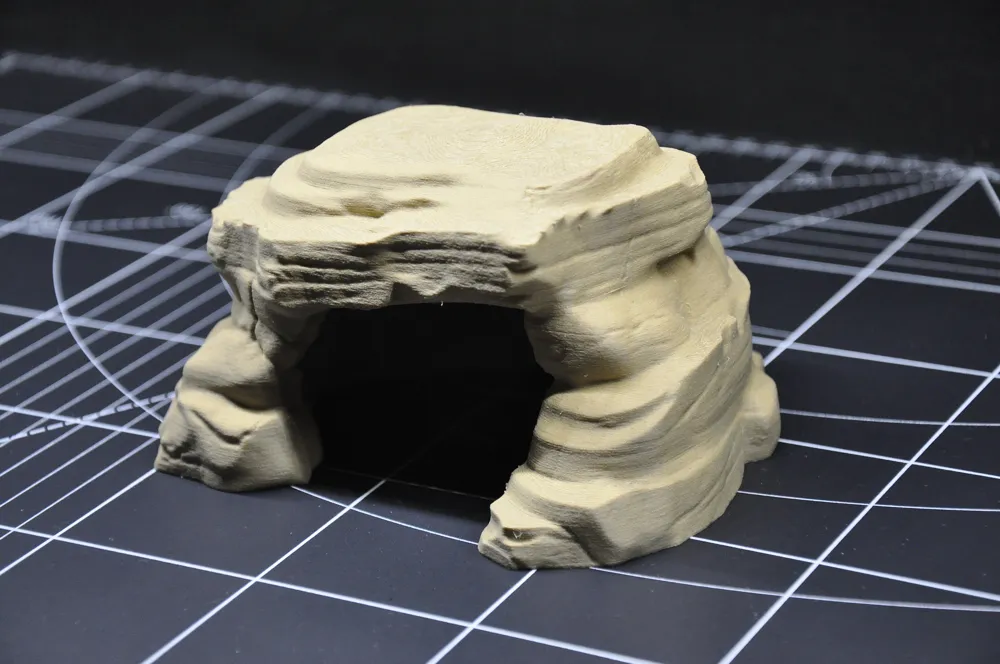 Desert Stone Cave - Terrarium & Aquascape Decor - Free 3D Print Model ...