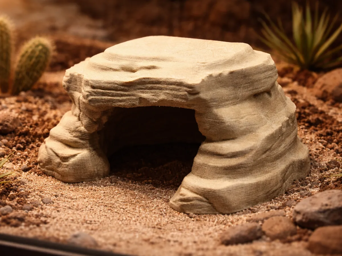 Desert Stone Cave - Terrarium & Aquarium Decor - Free 3D Print Model ...