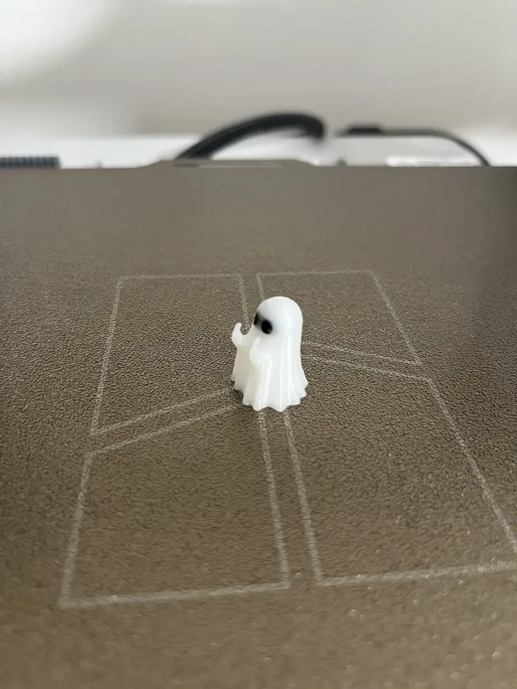 Tiny cute middle finger ghost - Free 3D Print Model - MakerWorld