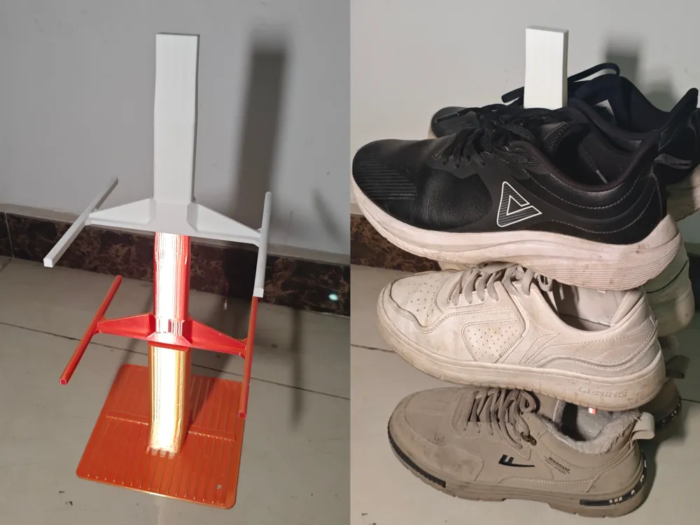 Minimalist Shoe Rack, 58g Filament by master zhou - MakerWorld