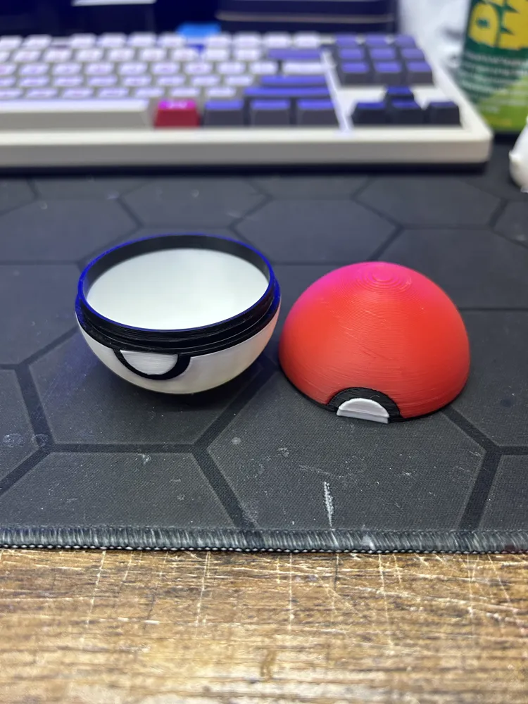(old) Threaded Pokéball - 2" Capsule Toy Vending - Free 3D Print Model ...