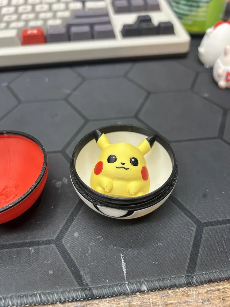 Threaded Pokéball - 2" Capsule Toy Vending Machine - Free 3D Print ...