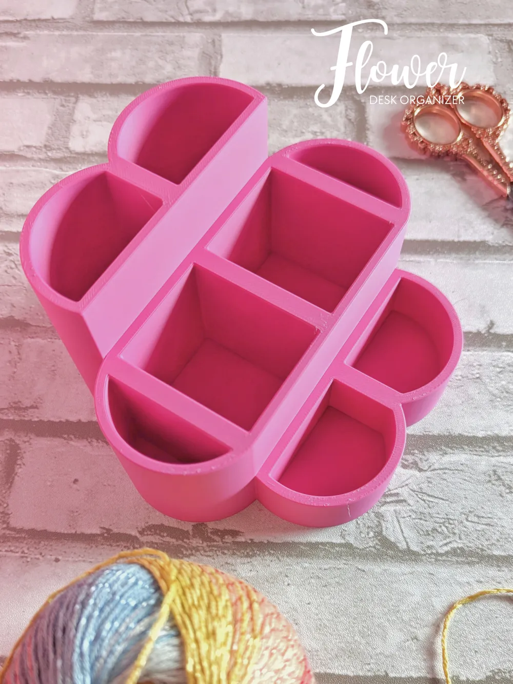 Flower Desk Organizer by Plushie MakerWorld: Download Free 3D Models