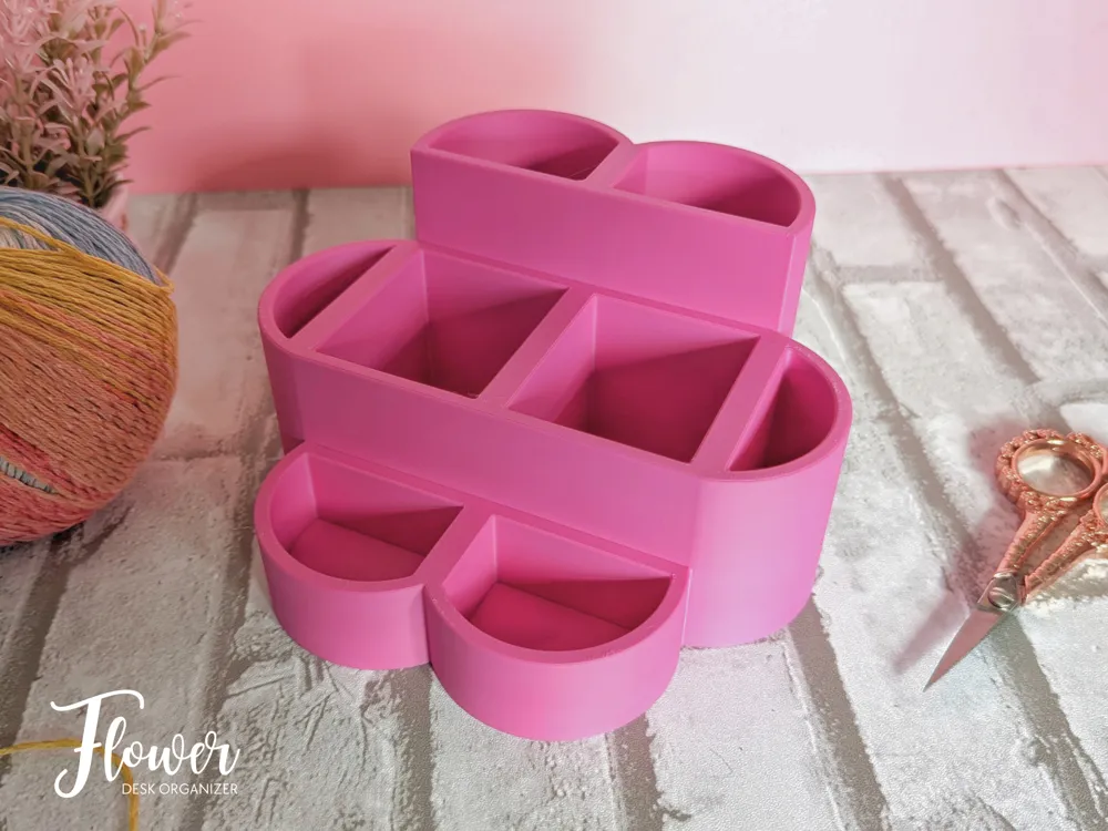 Flower Desk Organizer by Plushie MakerWorld: Download Free 3D Models