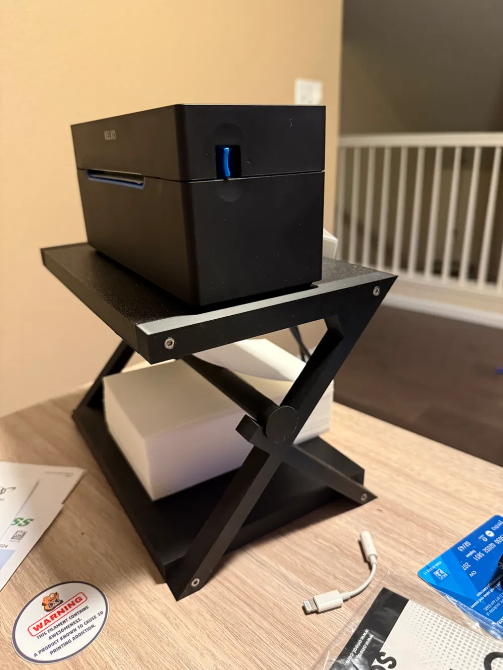 Thermal Printer Stand by GTRich18 MakerWorld: Download Free 3D Models
