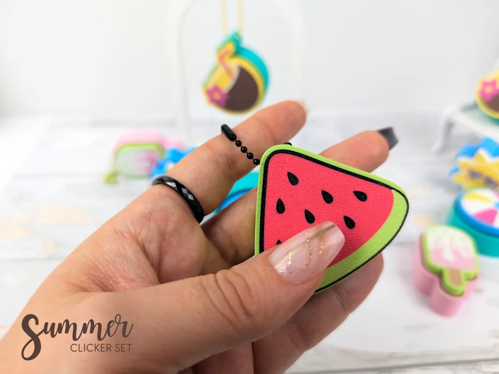 Summer Clickers - Cute Keychain Fidget Toy Set by Plushie MakerWorld ...