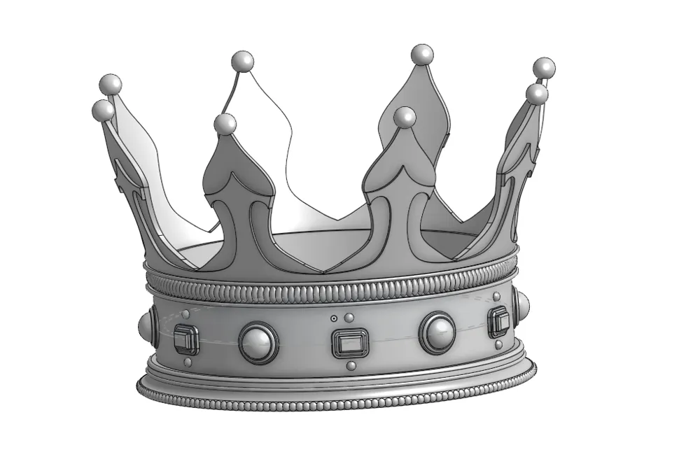 Royal Crown - Free 3D Print Model - MakerWorld