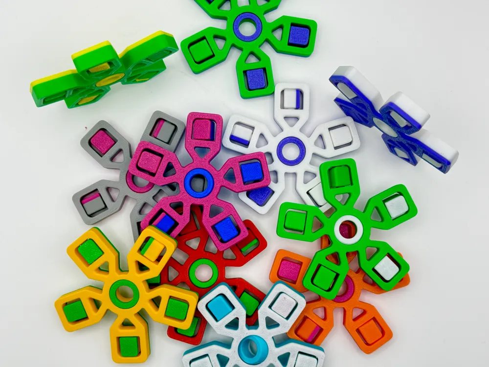 Flip 5 Spin Fidget Spinner! - print in place by Eternity Labs ...