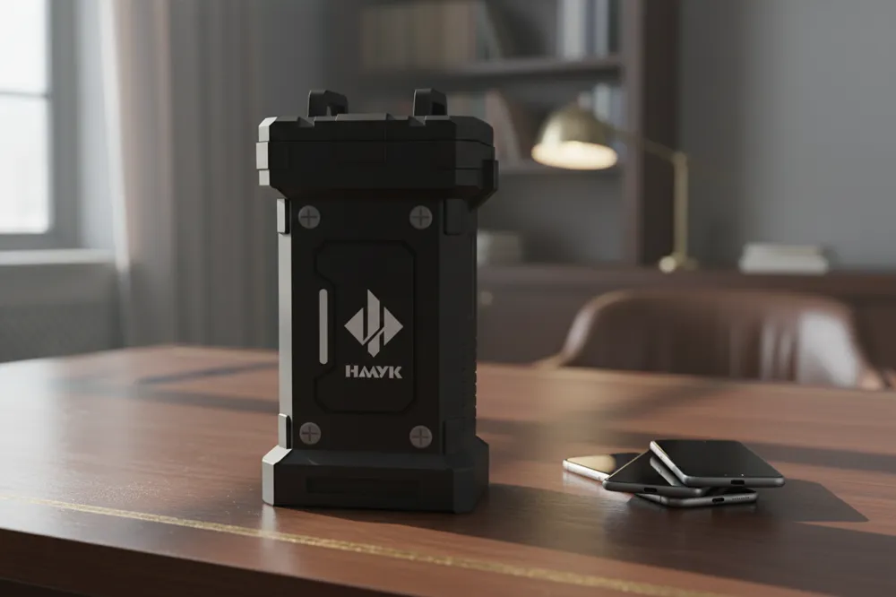 Delta-Operation – Aufbewahrungsbox für alte Handys im Brennstoffzellen ...