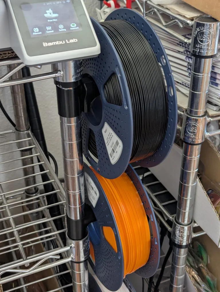 filament spool holder with pole clamp by boofan - MakerWorld