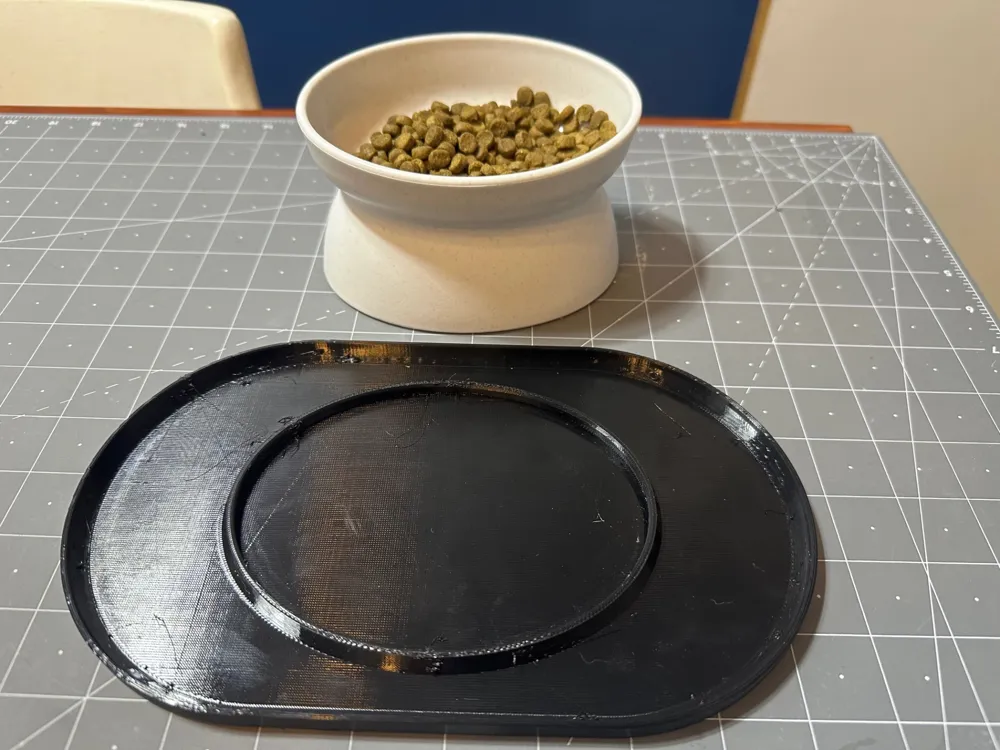 TPU Cat bowl mat + cat bowl replica - Free 3D Print Model - MakerWorld