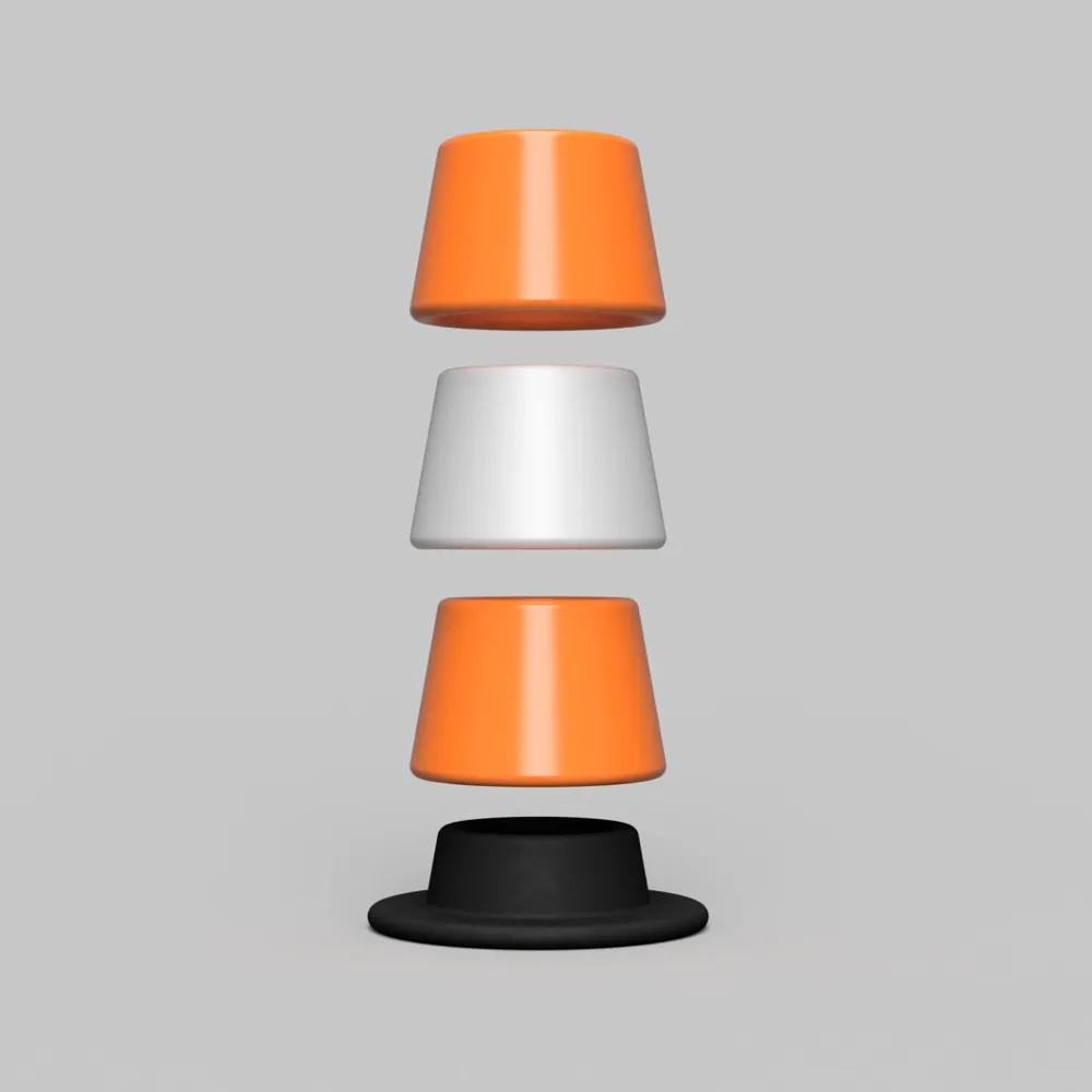 Modular Traffic Cone by Manufacturing Wizard - MakerWorld