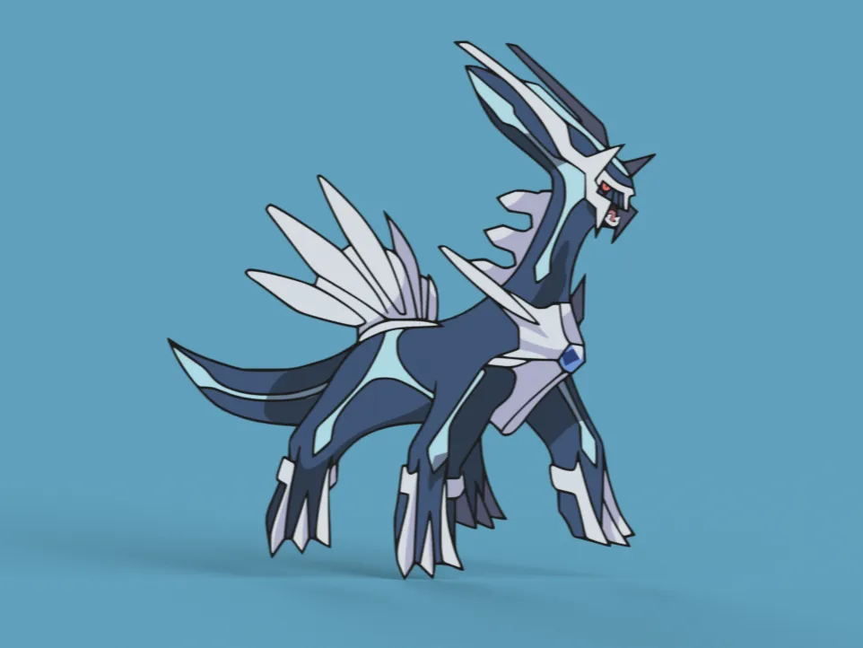 Dialga Wall Art by Sitsero - MakerWorld