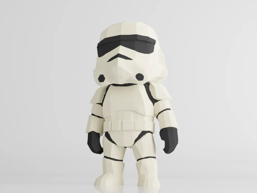 Low Poly Stormtrooper by piodeer MakerWorld: Download Free 3D Models