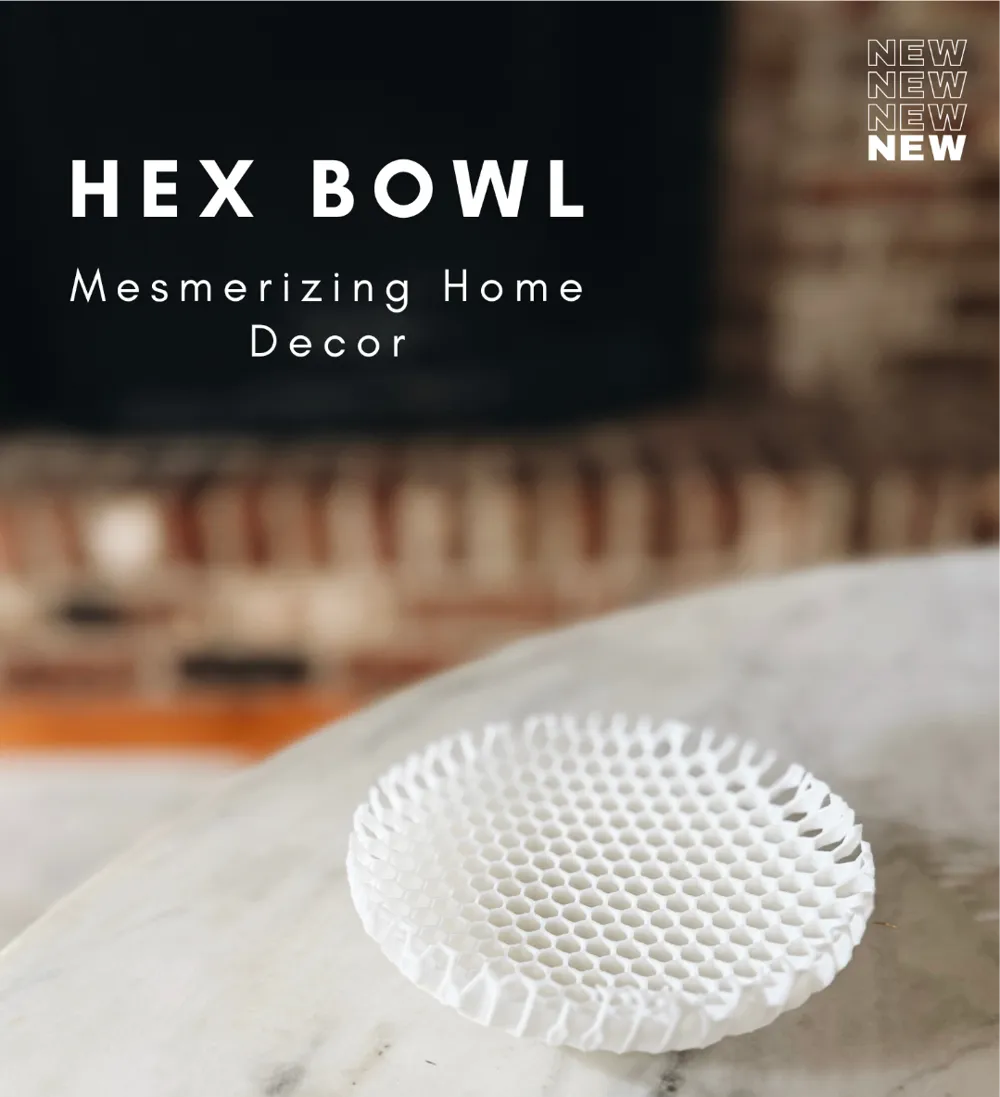 Hex Bowl by 3dHD - MakerWorld