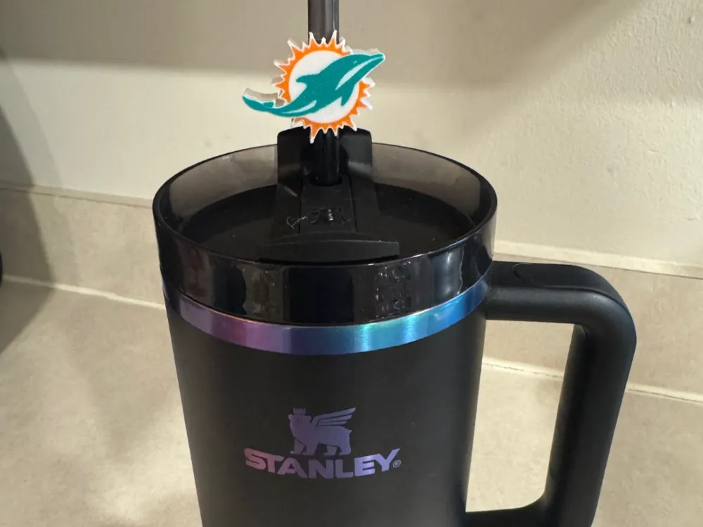 Miami Dolphins Stanley Cup Straw Topper by Carman3D - MakerWorld