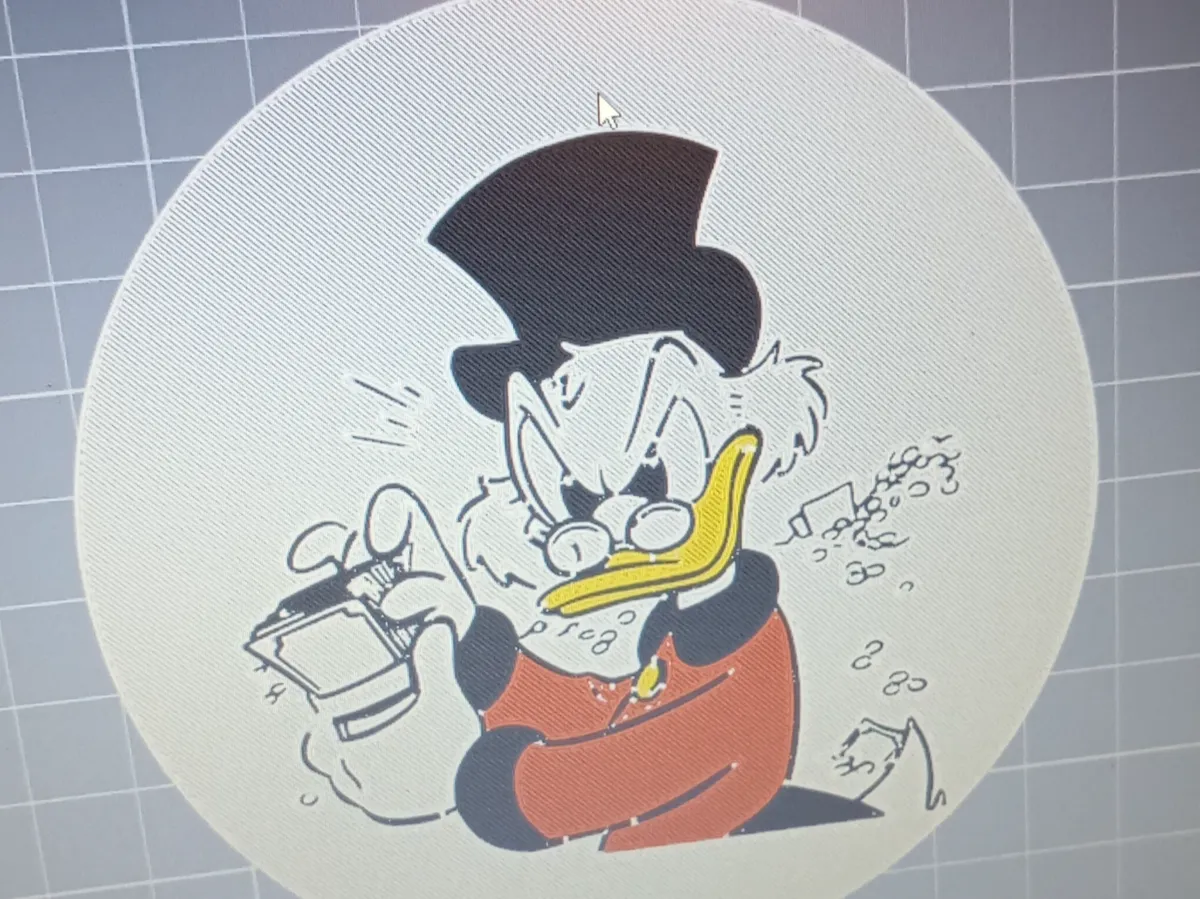 Scrooge McDuck Coaster - Free 3D Print Model - MakerWorld