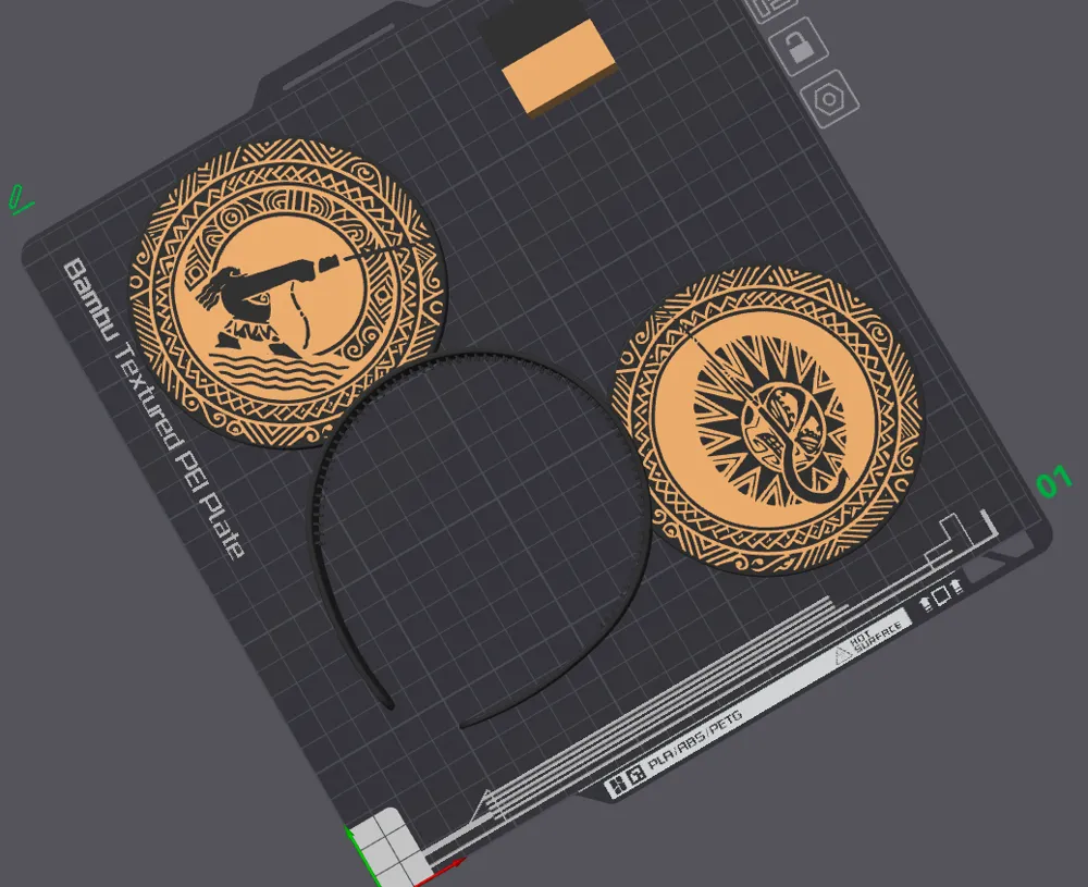 Maui Tattoo Mouse Ears - Free 3D Print Model - MakerWorld
