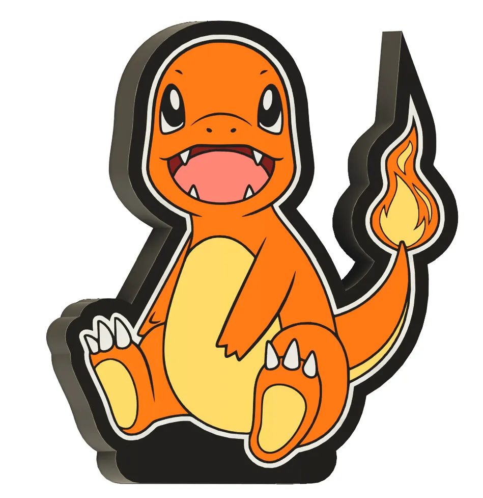Charmander Lightbox LED Lamp by Geeks3D - MakerWorld