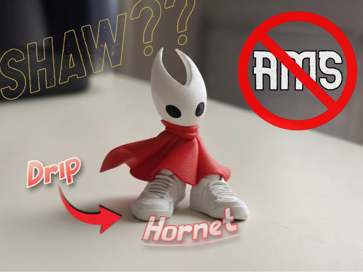 Driped Out Hornet Silksong With Shoes (No AMS) - Free 3D Print Model ...