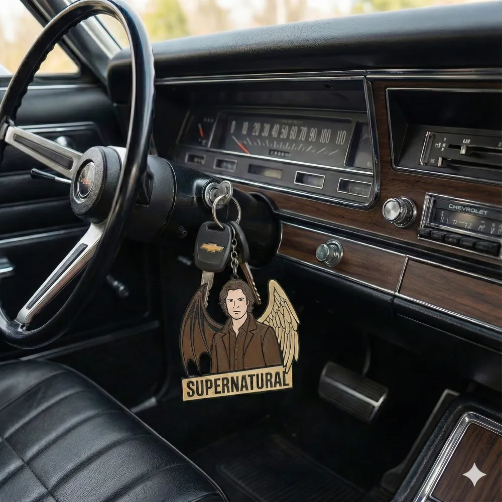 Supernatural Dean Keychain [Multicolor] - Free 3D Print Model - MakerWorld