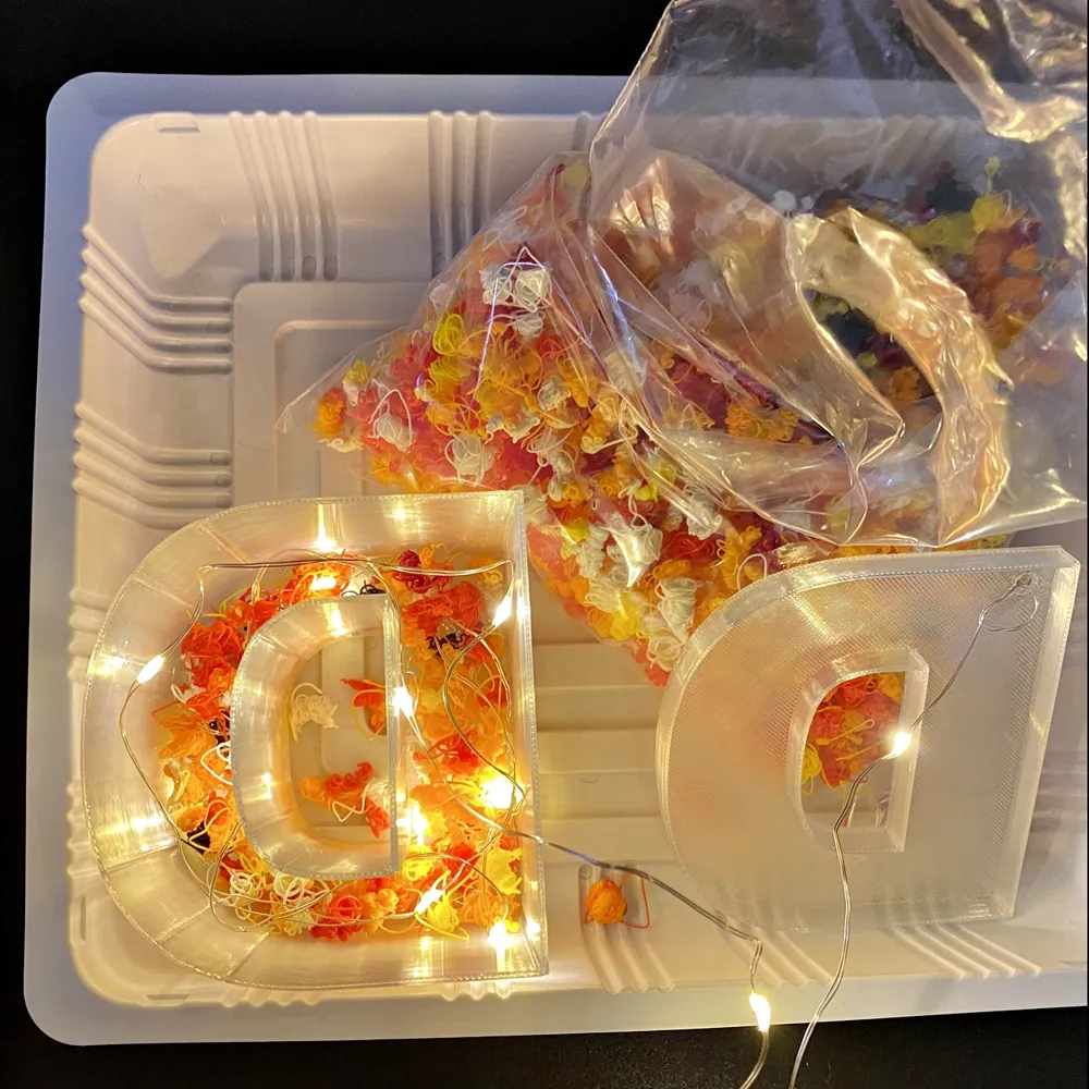 Letter D Scrap storage box / Letter light box by mingshiuan99 ...