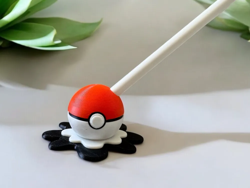 Melting Pokéball Apple Pencil & Pen Holder by 3DPrintsMom MakerWorld ...
