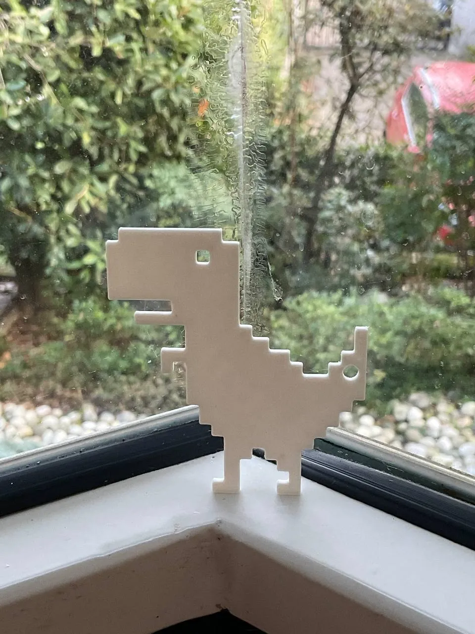 Google Dino keychain by tisanina - MakerWorld