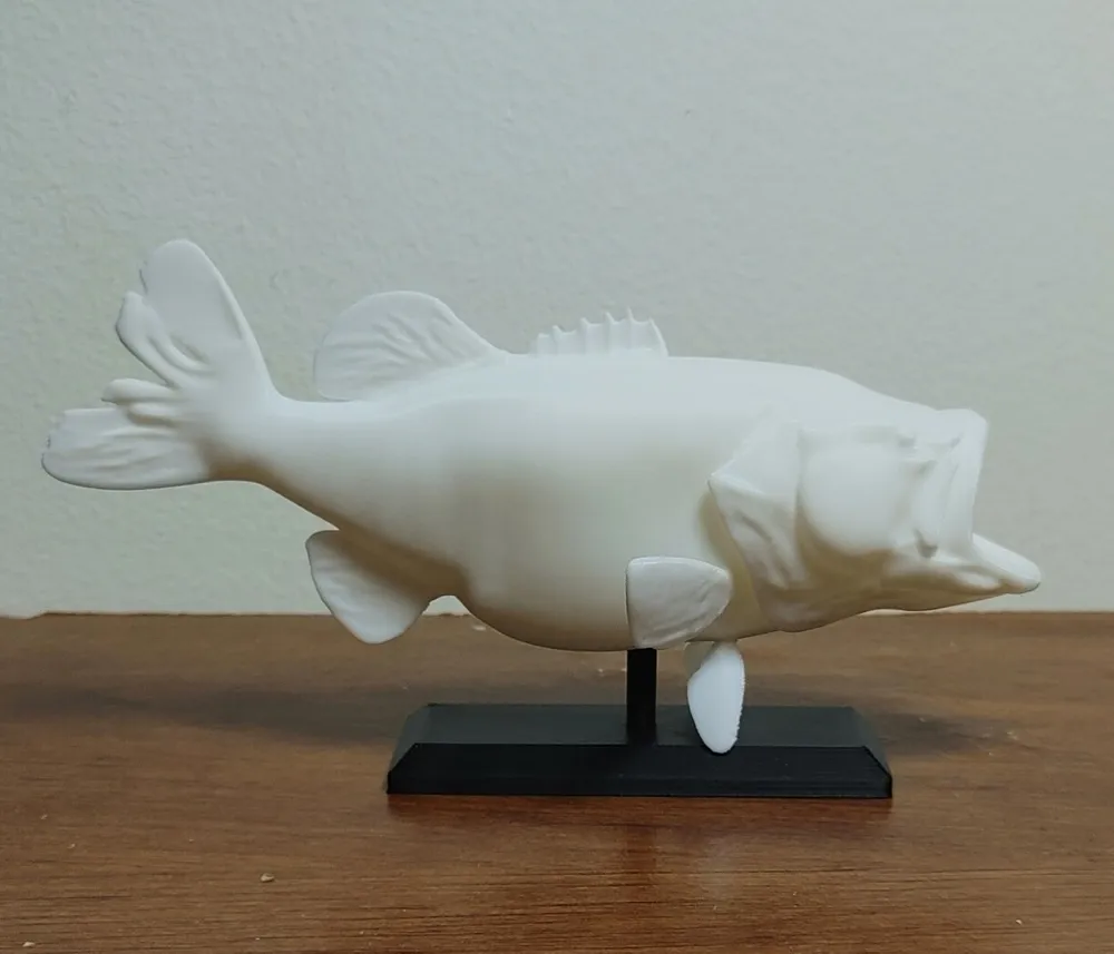 Largemouth Bass Fish Mount 2 - Free 3D Print Model - MakerWorld